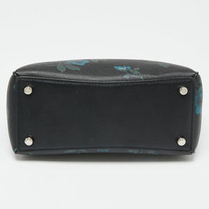Coach | Bags | Coach Black Floral Print Coated Canvas And Leather Mini ...